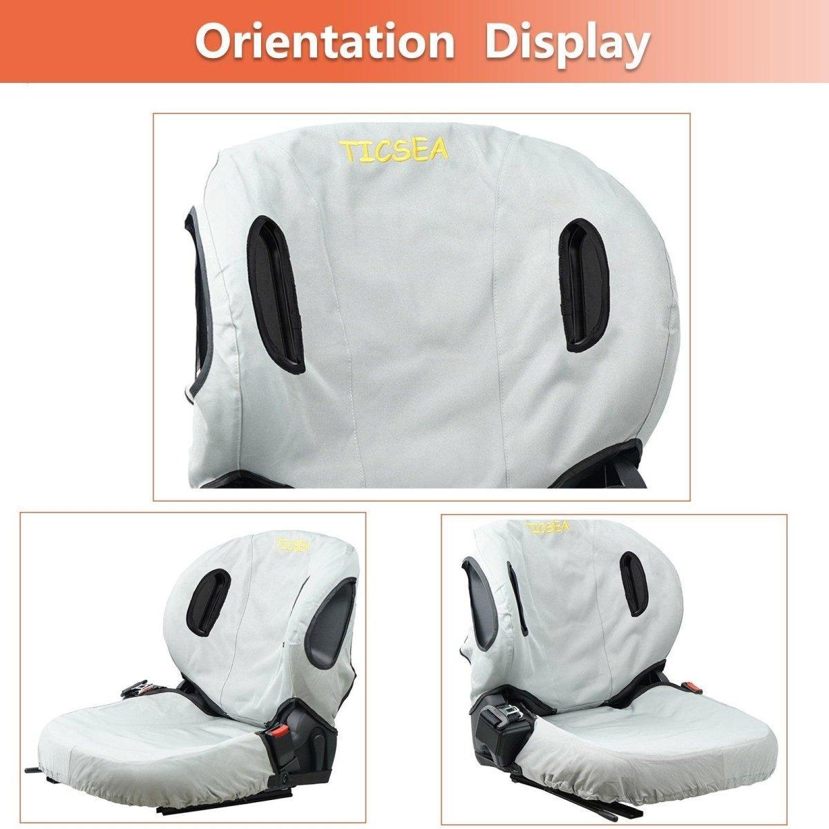 TICSEA Forklift Tractor Seat Cover, 600D Oxford Cloth Weatherproof Dur
